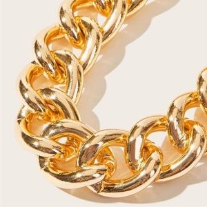 Zara | Jewelry | Zara Gold Chain Necklace Link Thick Chunky New | Poshmark